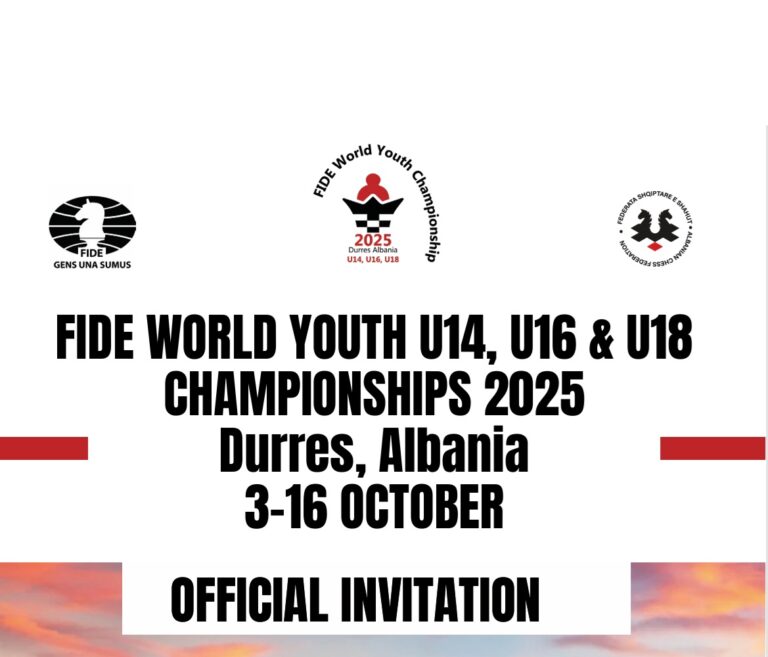 FIDE World Youth Chess Championships – 2025 in Durres, Albania from 03 ...